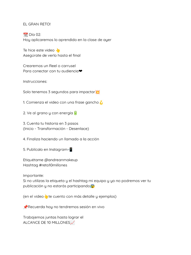El Gran Reto | PDF