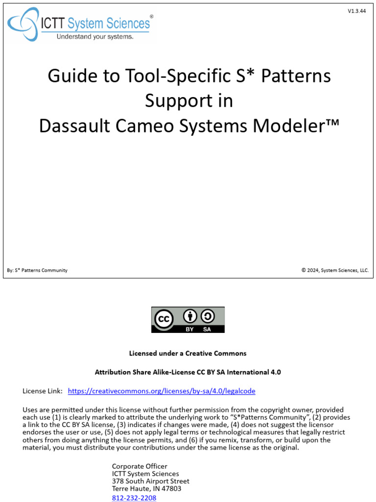 Guide To Systematica Patterns in Cameo Systems Modeler v1.3.44 | PDF ...