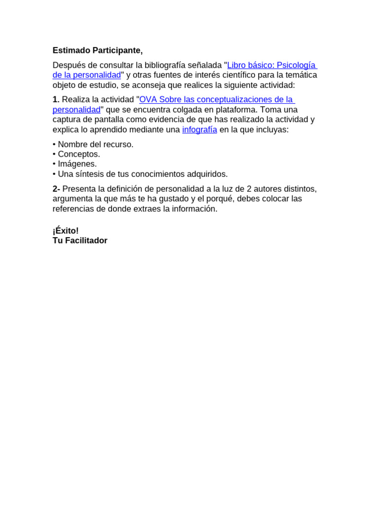 Estimado Participante | PDF