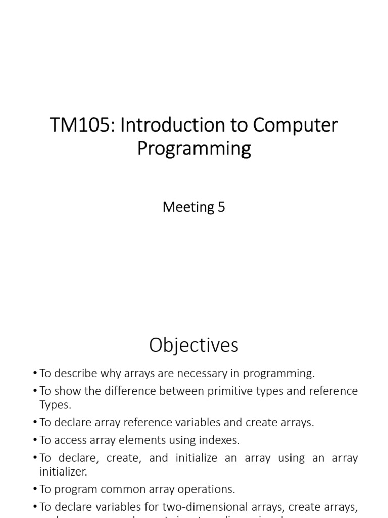 TM105 Meeting5 Slides | PDF