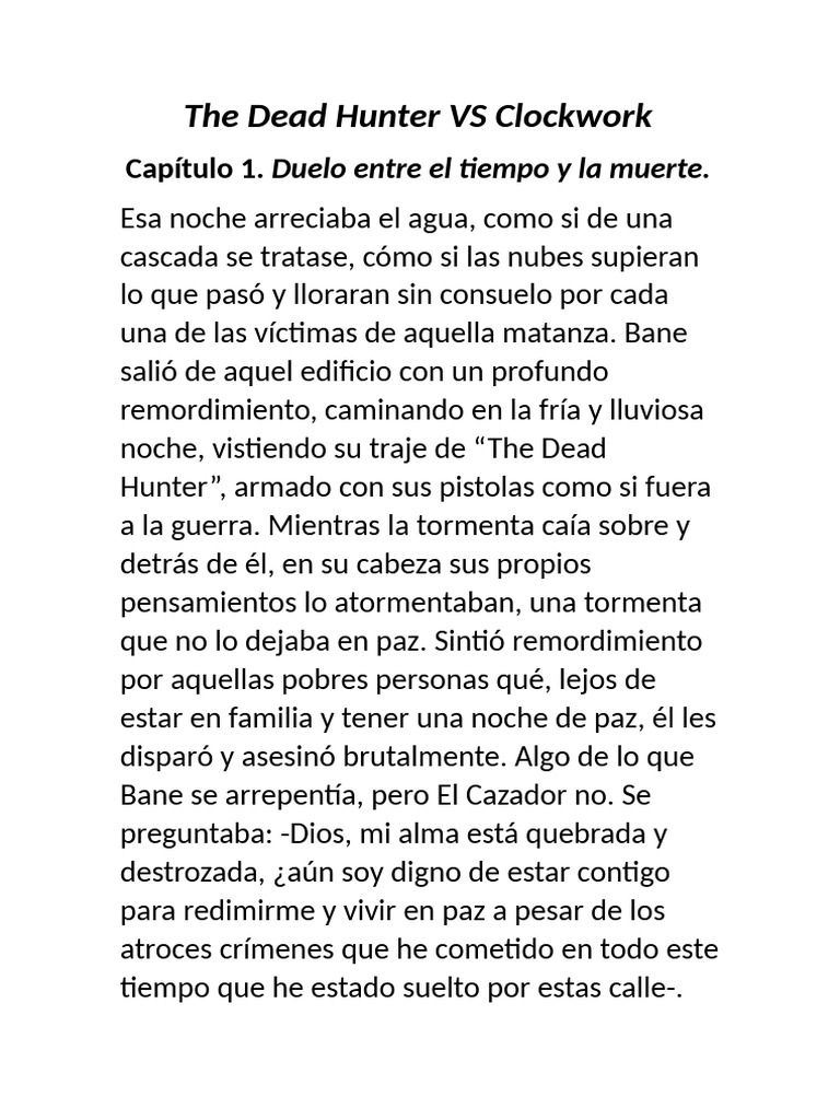 The Dead Hunter VS Clockwork | PDF