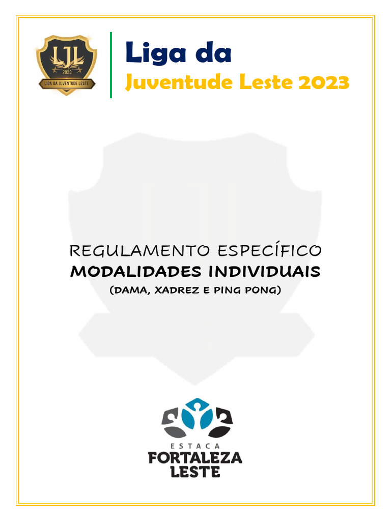 LJL 2023 - Regulamento - Mod. Individuais | PDF
