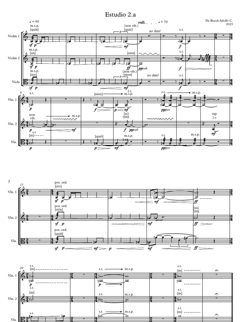Estudio 2.a - 2 - Score and Parts | PDF