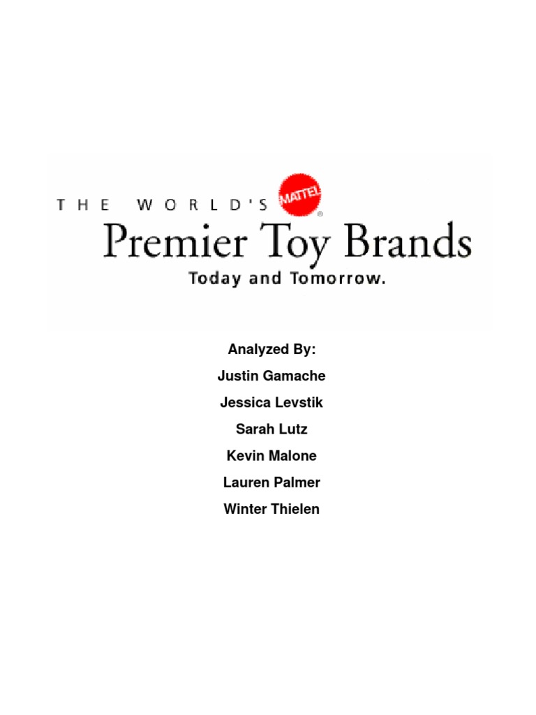 Mattel: A Legacy in Toy Innovation | PDF | Business | Finance & Money ...