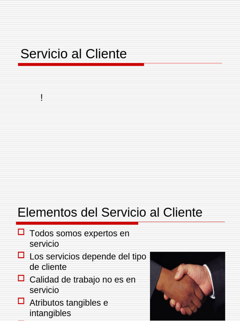 Servicio Al Cliente | PDF