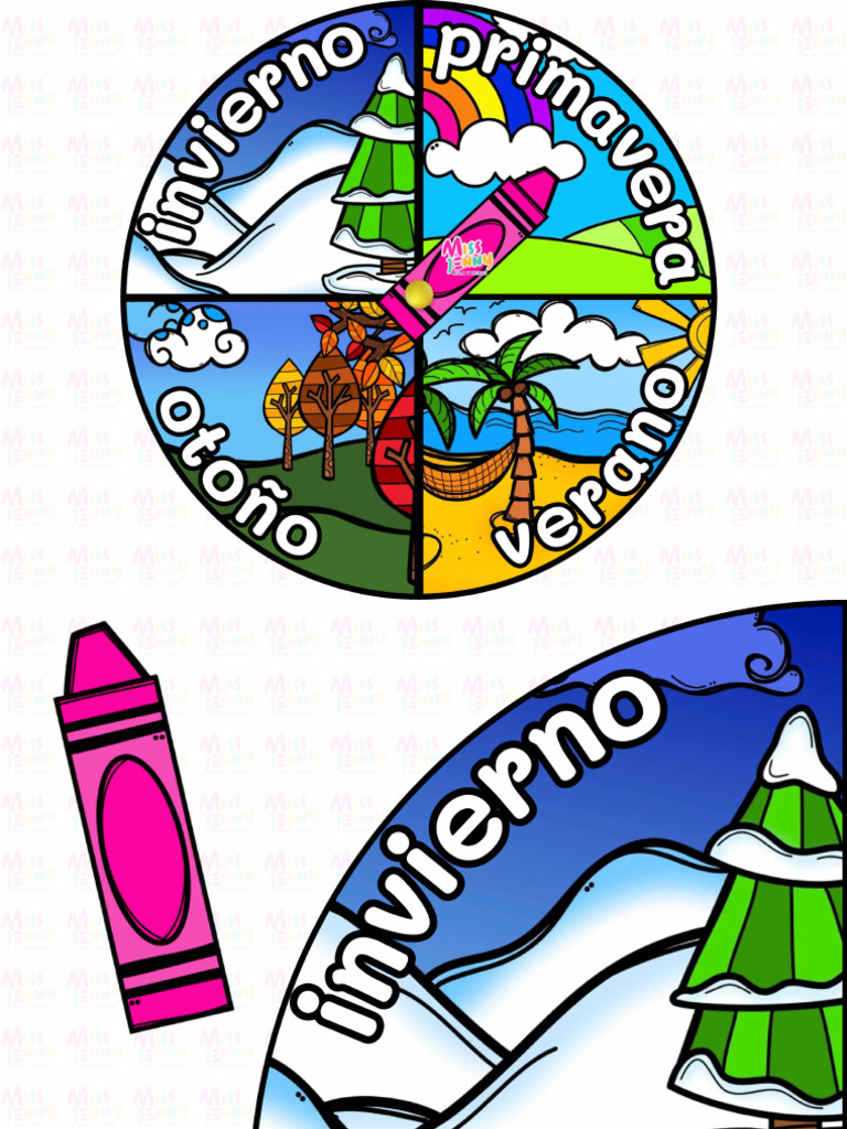 ESTACIONES DEL AÑO Crayola Miss Jenny | PDF