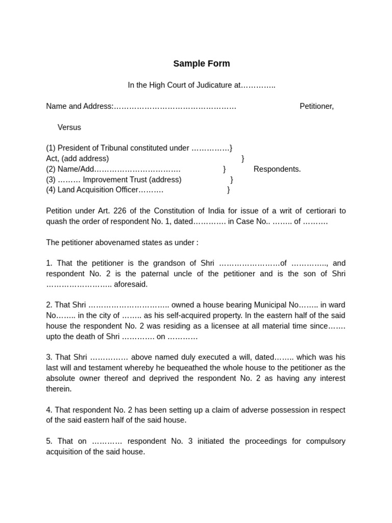 Student Project Sample Form 1 | PDF
