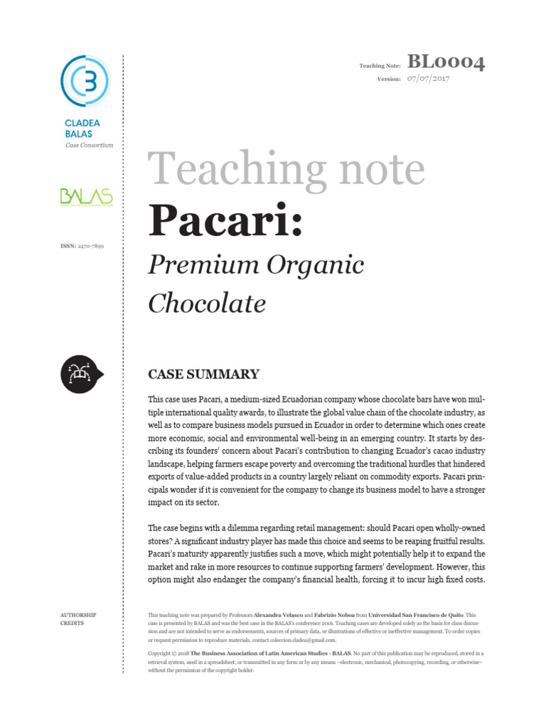 Pacari_teaching note | PDF