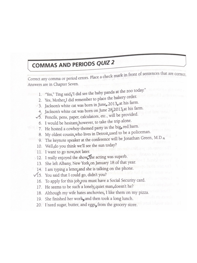 Blue Book Ch. 2 Quizzes | PDF