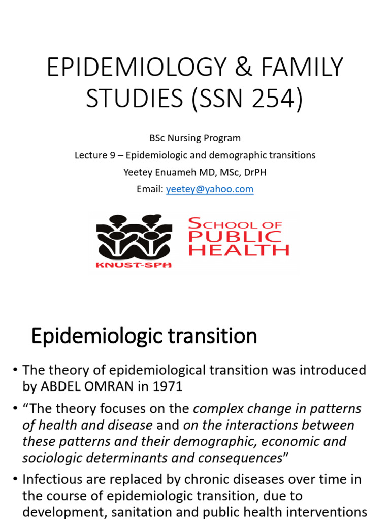 Presentation 09 - SSN 254 - Epi & Demo Transition | PDF | Epidemiology ...