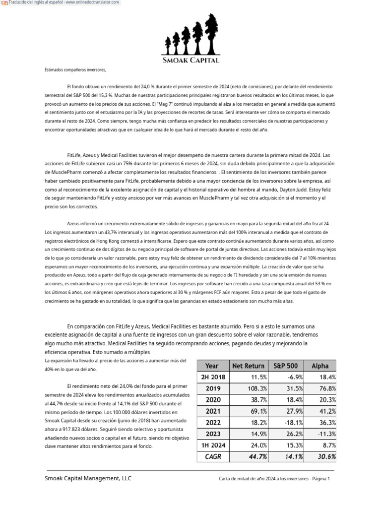 Smoak Capital | PDF