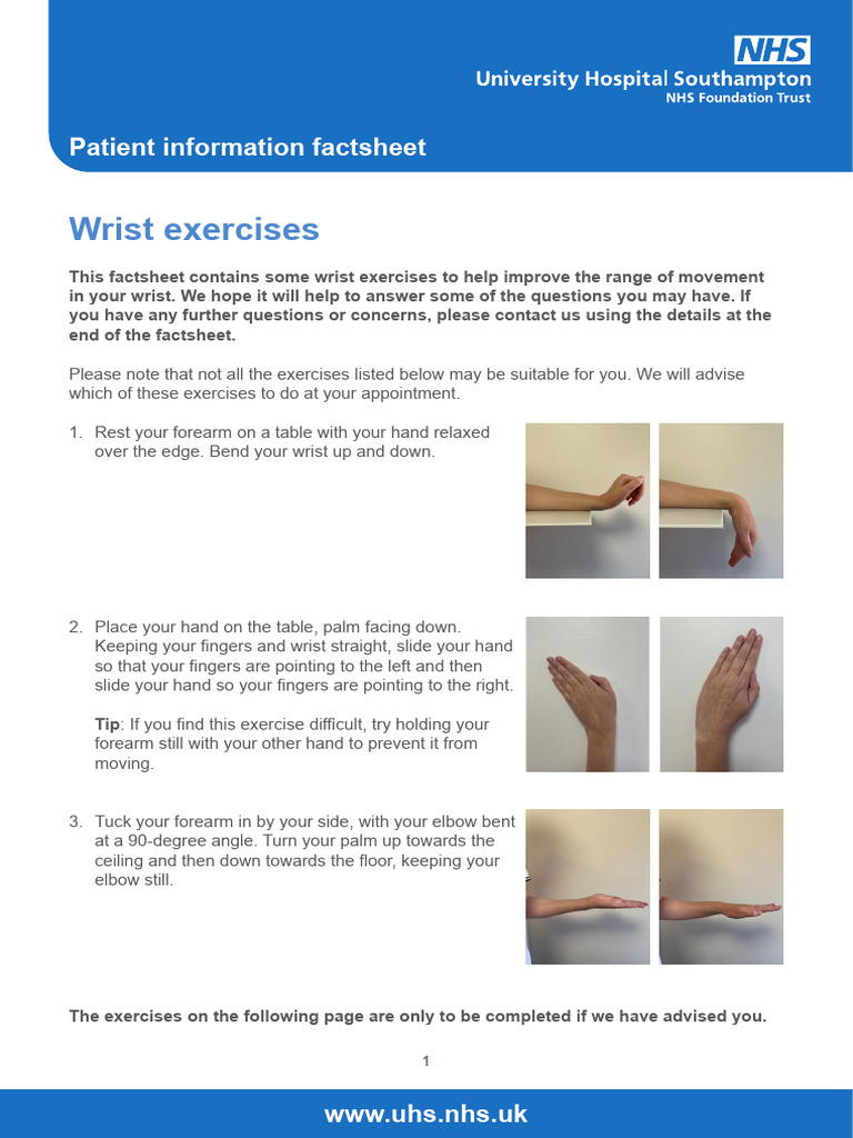 Wrist Exercises 3459 PIL | PDF