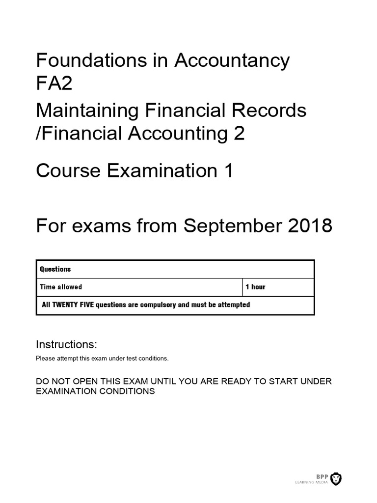 1724616337041_FIA FA2_21 Course Exam 1 Questions | PDF