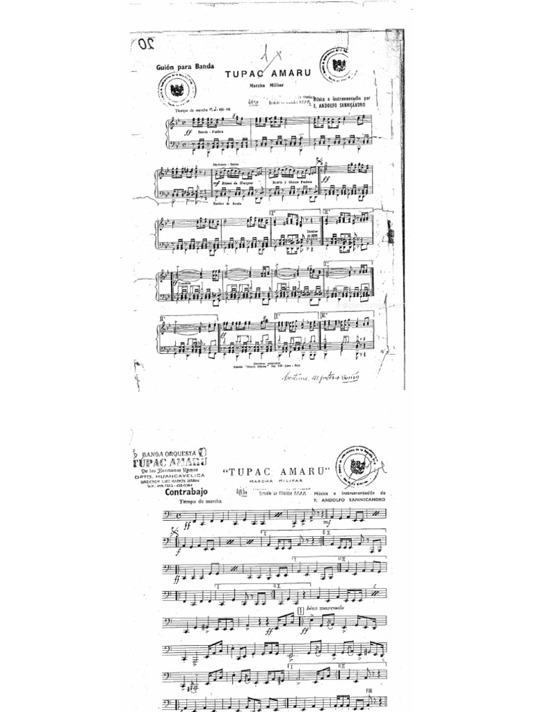 Marcha Militar Tupac Amaru | PDF