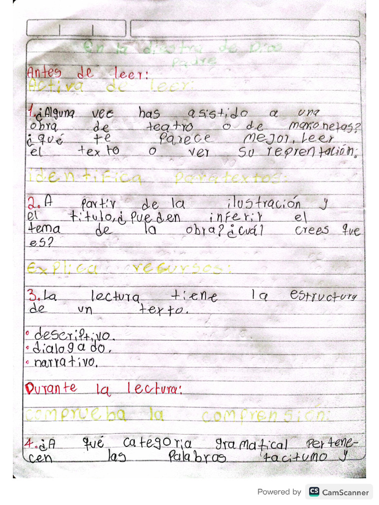 Moni Tarea Lengua | PDF