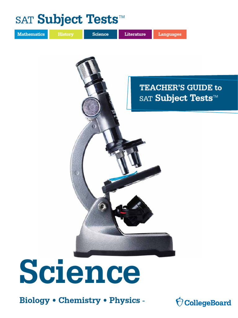 PDF Teachers Guide Sat Subject Tests Science | PDF