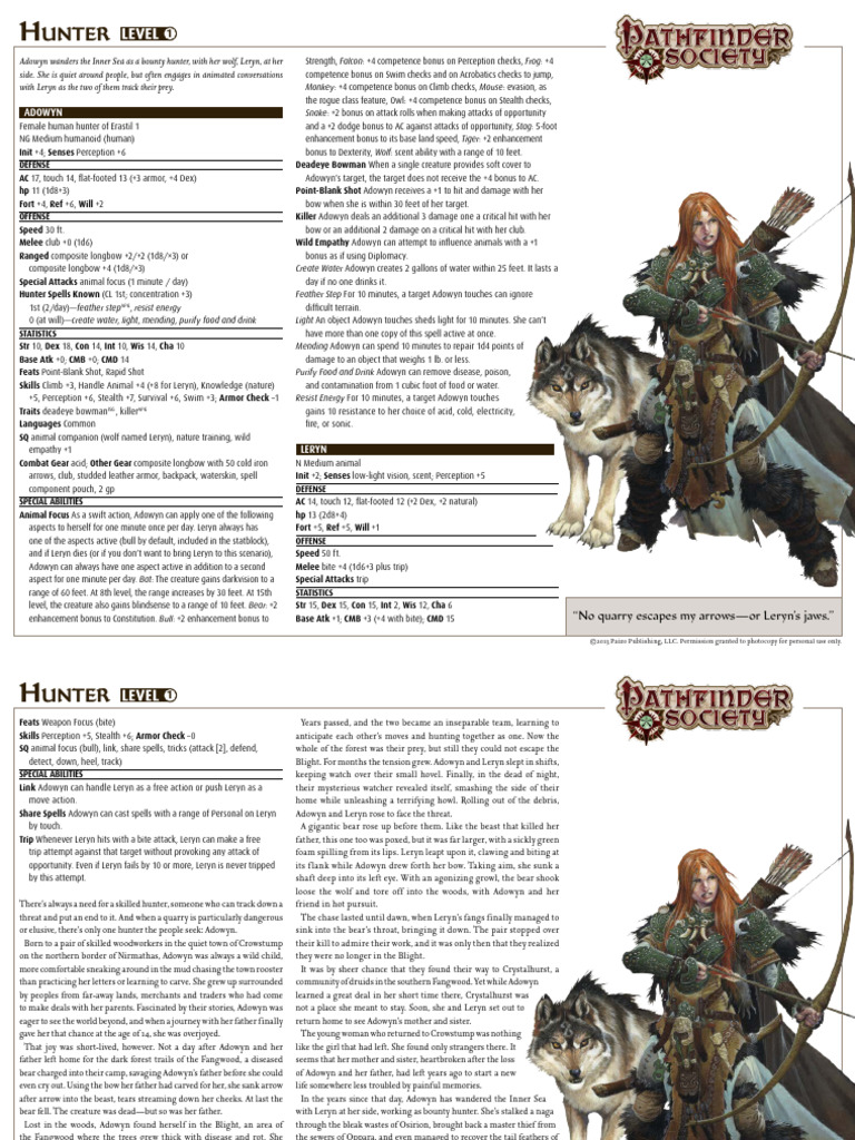 Pregen Hunter | PDF
