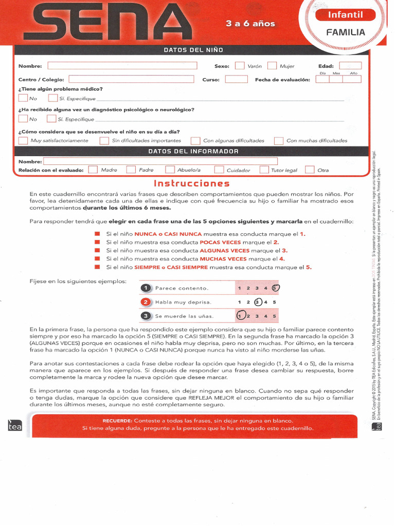 SENA 3-6 InfantFam | PDF