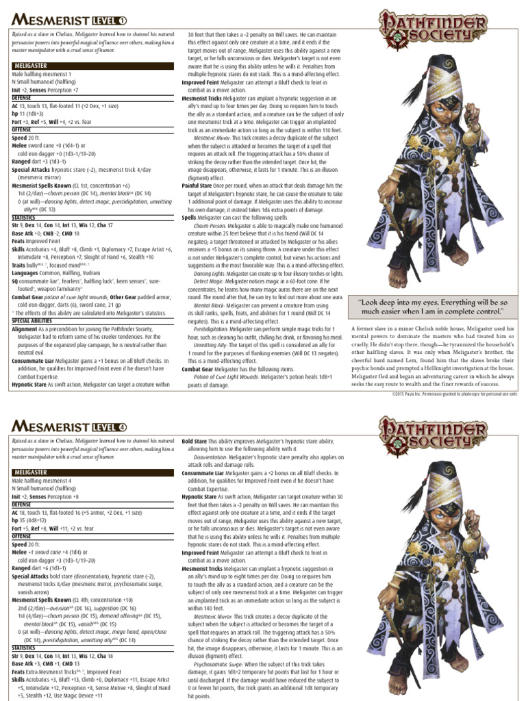 Pregen-Mesmerist | PDF