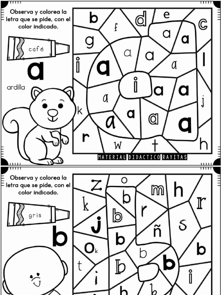 Colores y Aprendo Las Letras | PDF