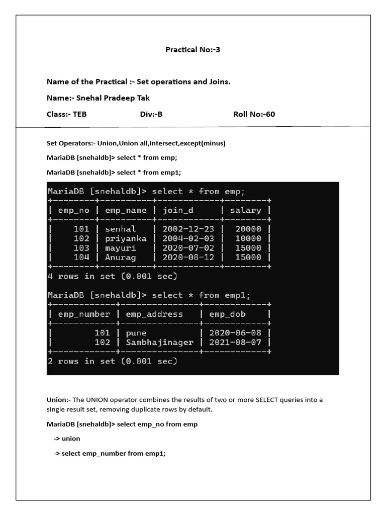Snehal Practical No 3 | PDF