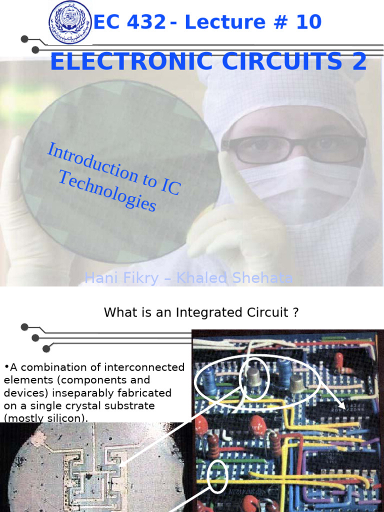 Electronic Circuits 2: EC 432 - Lecture # 10 | PDF