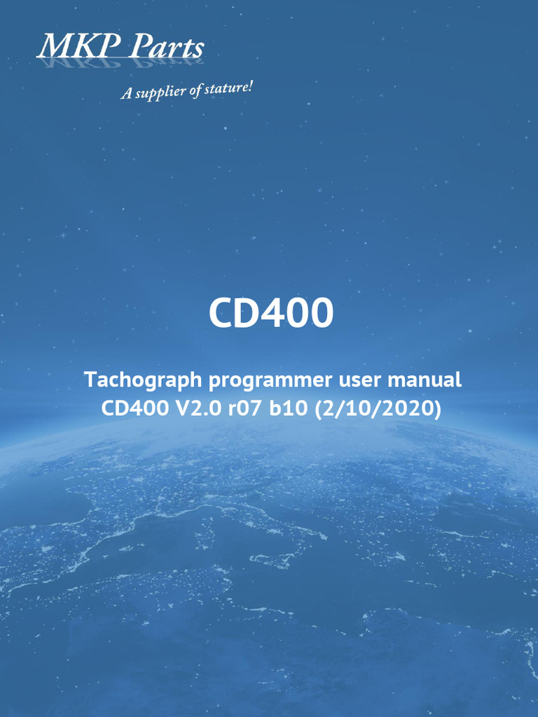 CD400 User Manual | PDF