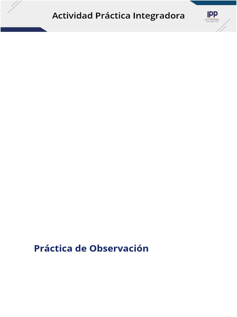 M1 Actividad Práctica Integradora IPP | PDF