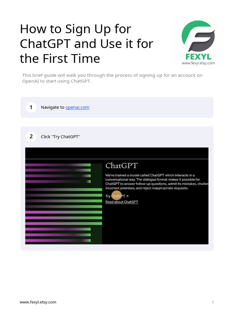 ChatGPT Signup Guide | PDF