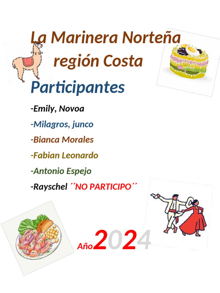 La Marinera Norteña Región Costa | PDF