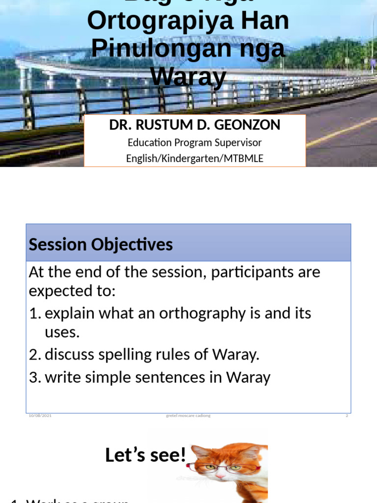 An Bag-O Nga Ortograpiya Han Waray | PDF