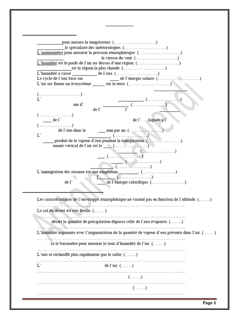 Revision Finale 6e | PDF