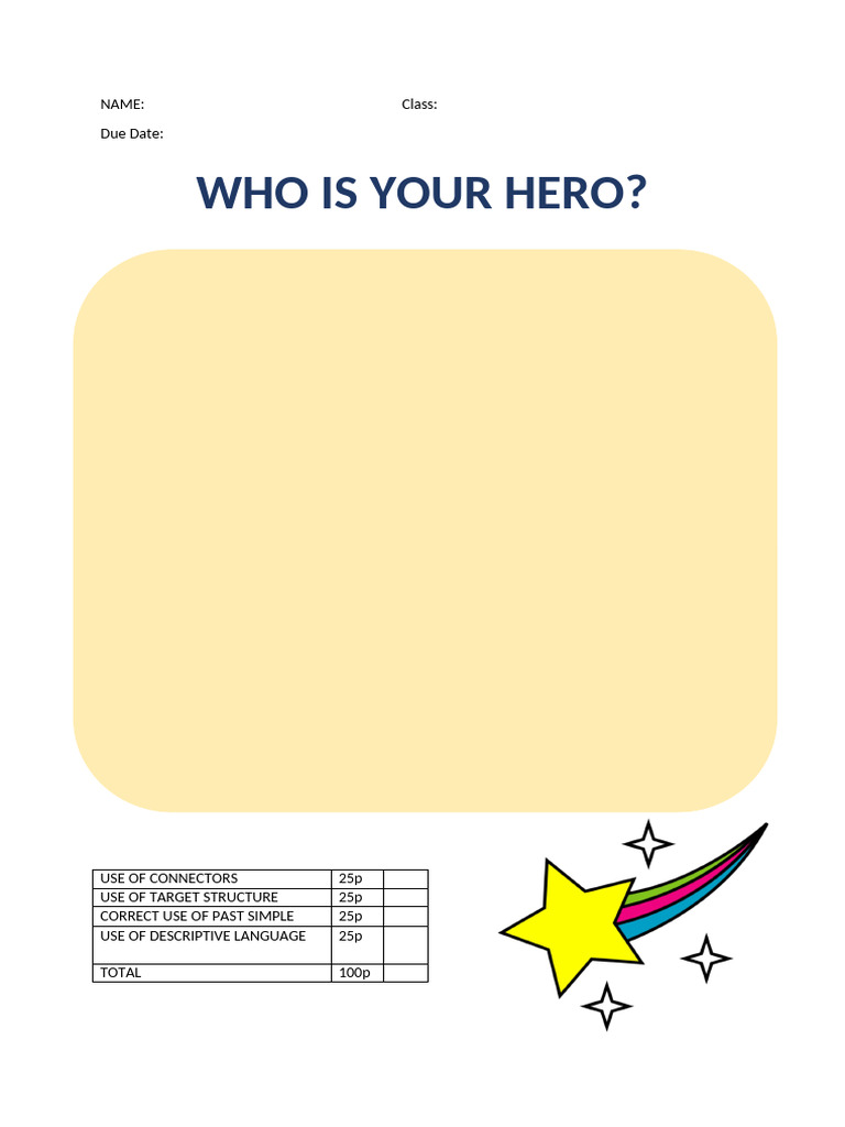 Who Is Your Hero | PDF
