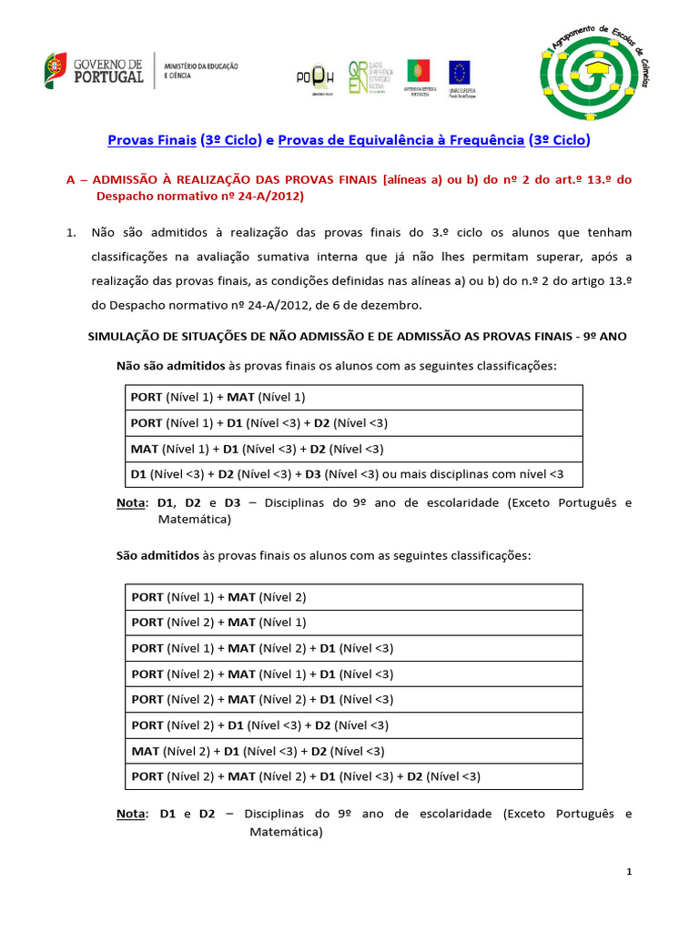 Provas_Finais_Provas_Equival_9ano | PDF