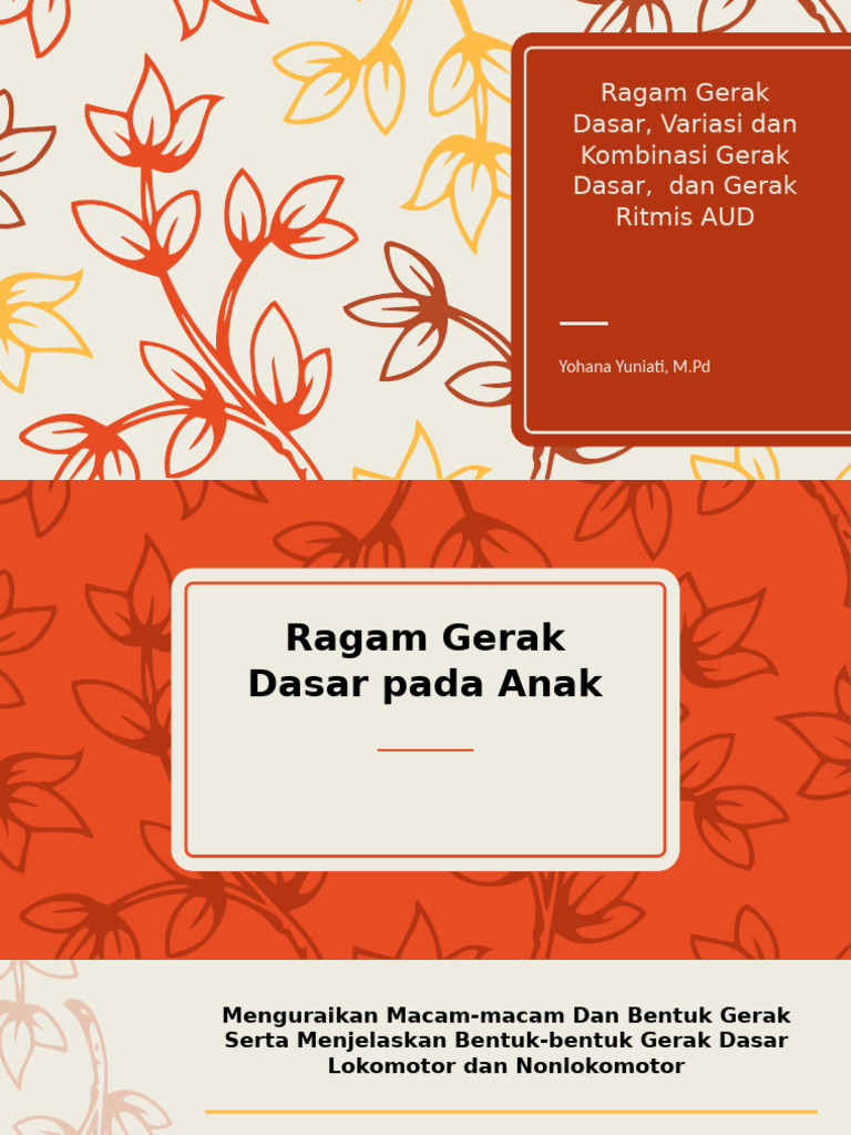 Ragam Gerak Dasar Pada Aud | PDF