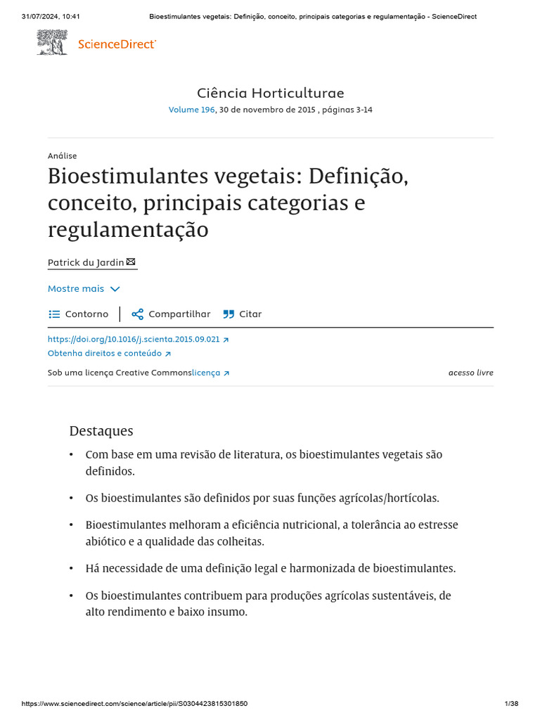 Bioestimulantes Vegetais - Definição, Conceito, Principais Categorias e ...