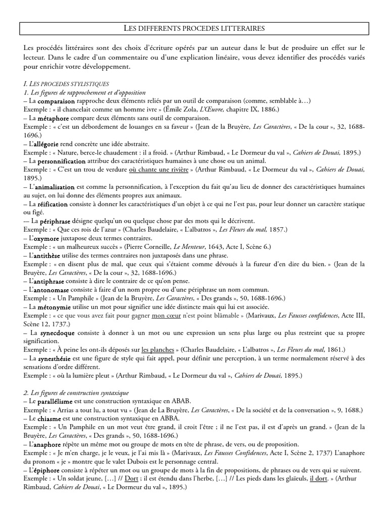 100_Les_procedes_litteraires | PDF
