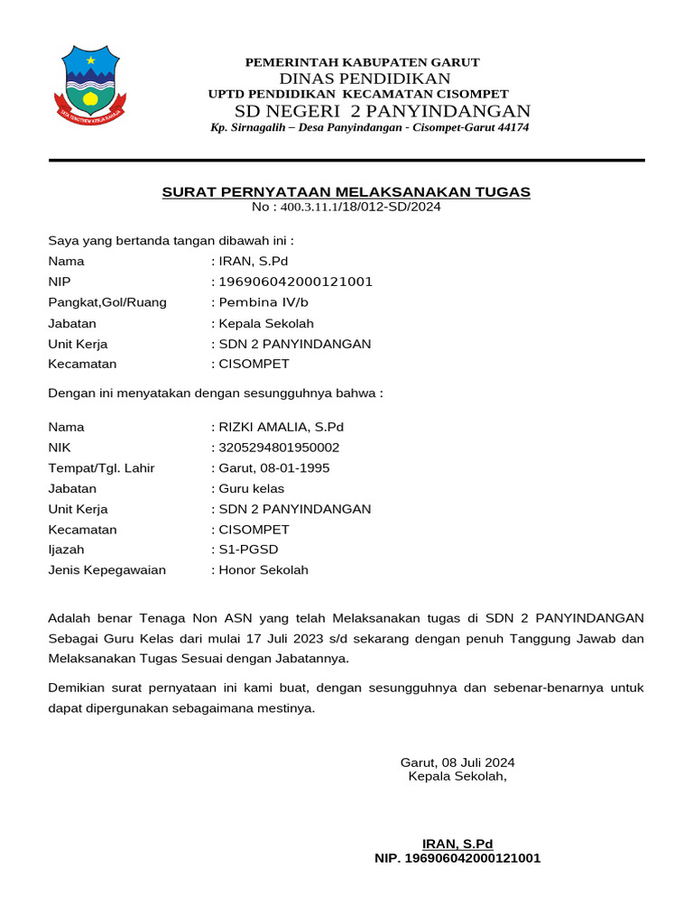 SPMT - TENAGA NON ASN Baru | PDF
