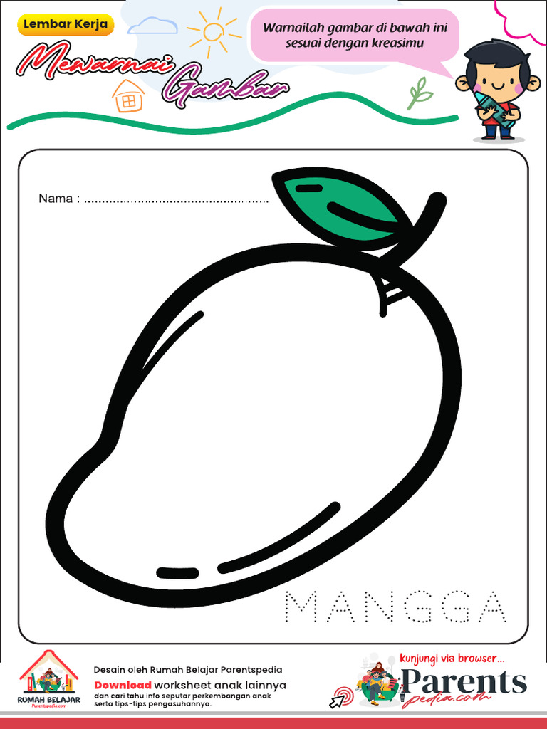 Worksheet Mewarnai Gambar | PDF