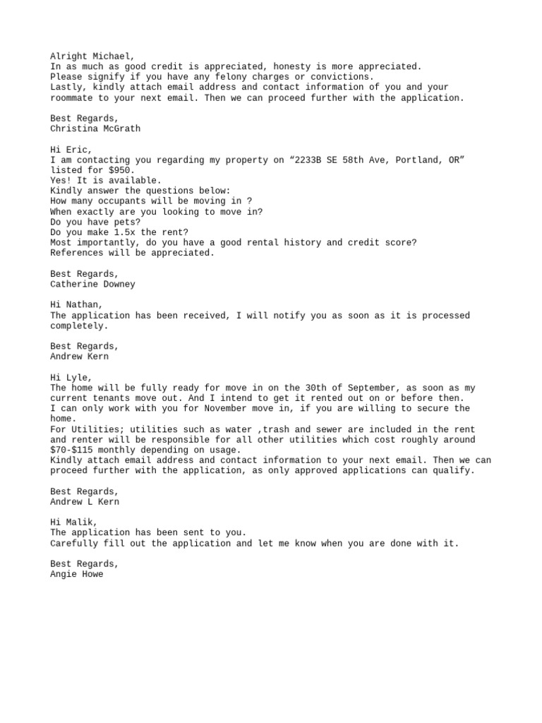 Apartment Format | PDF