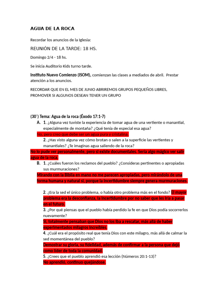 Agua de La Roca | PDF | Religión y espiritualidad
