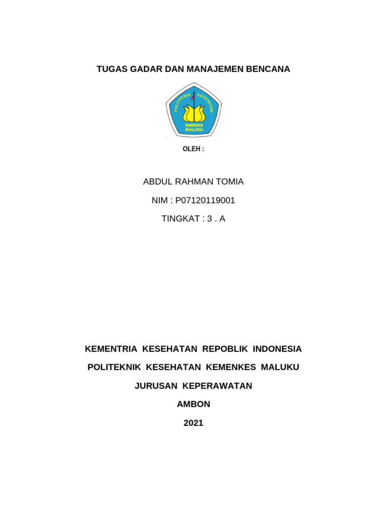 Tgs Gadar & Manj Bencana | PDF