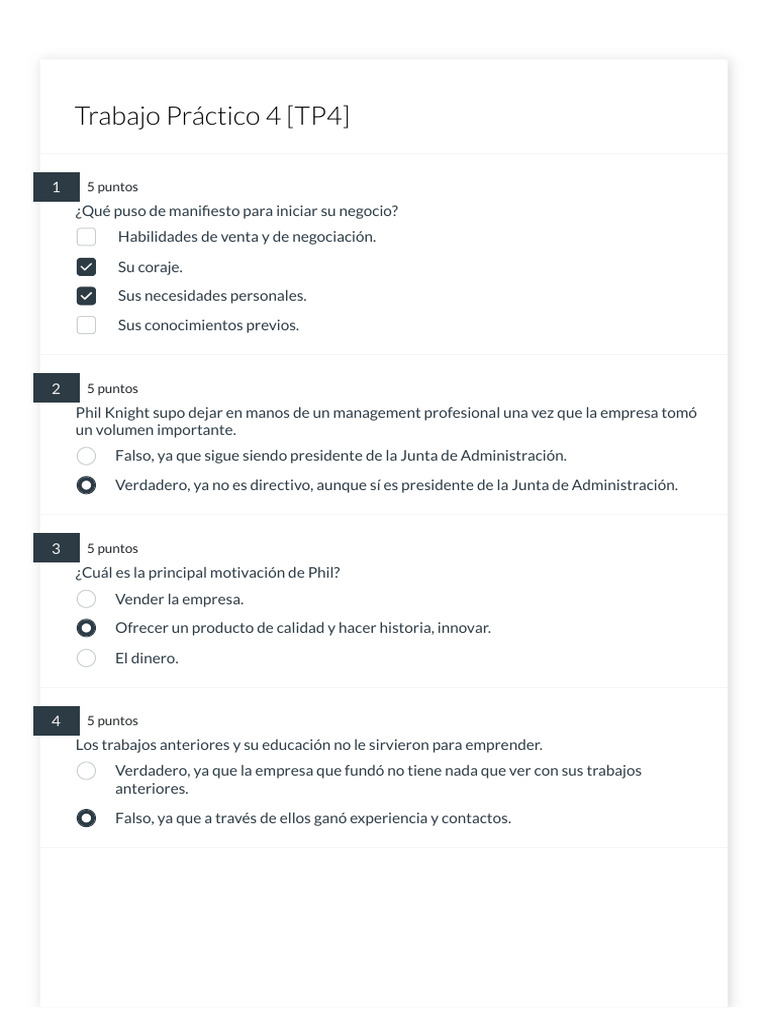 Trabajo Práctico 4 [TP4] 85% | PDF