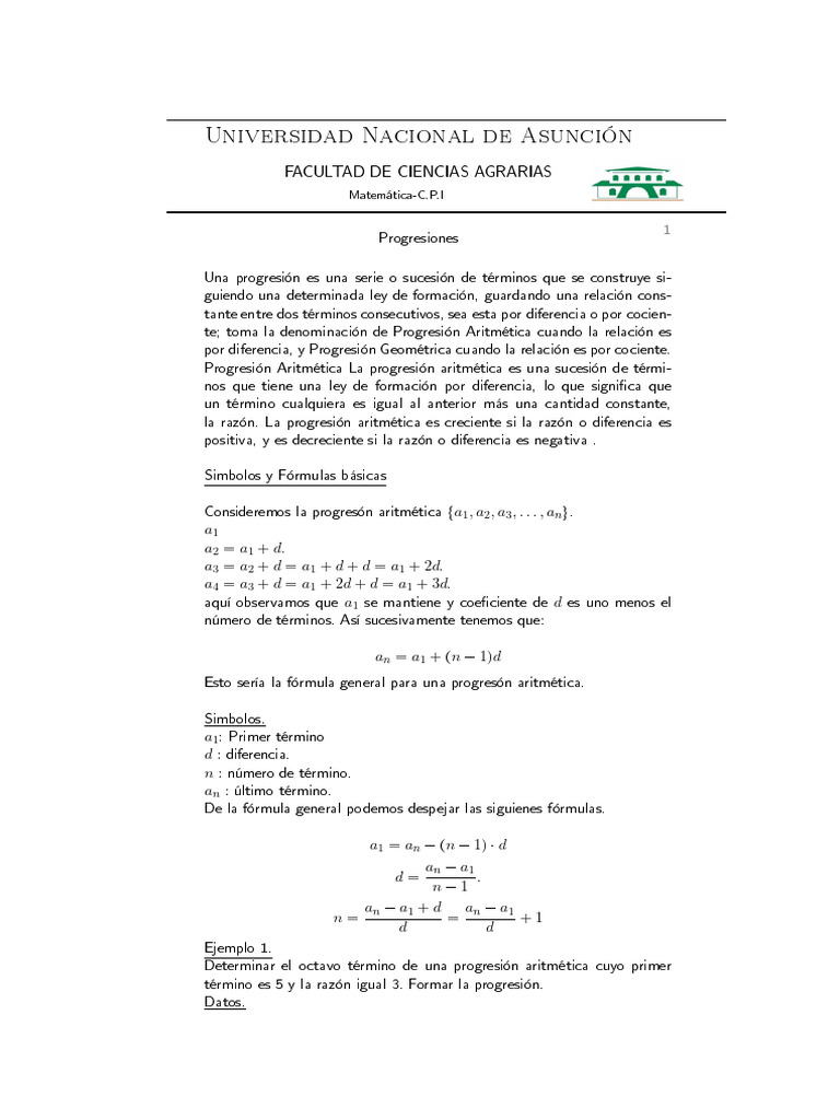 Progresion (1) | PDF