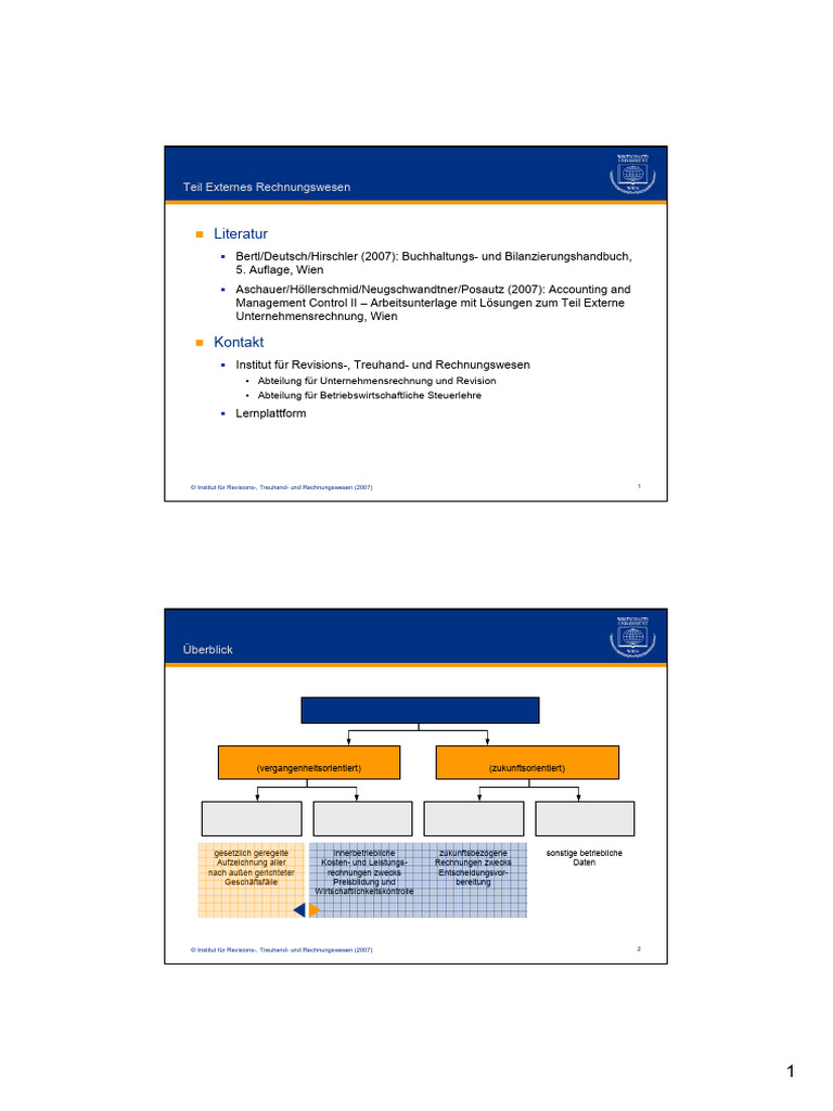 AMC II Teil Externes Rechnungswesen | PDF