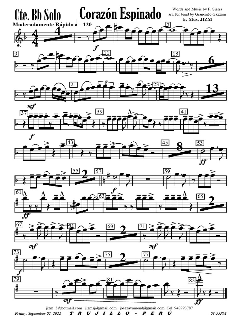 Coraz-N Espinado Cte. BB Solo | PDF