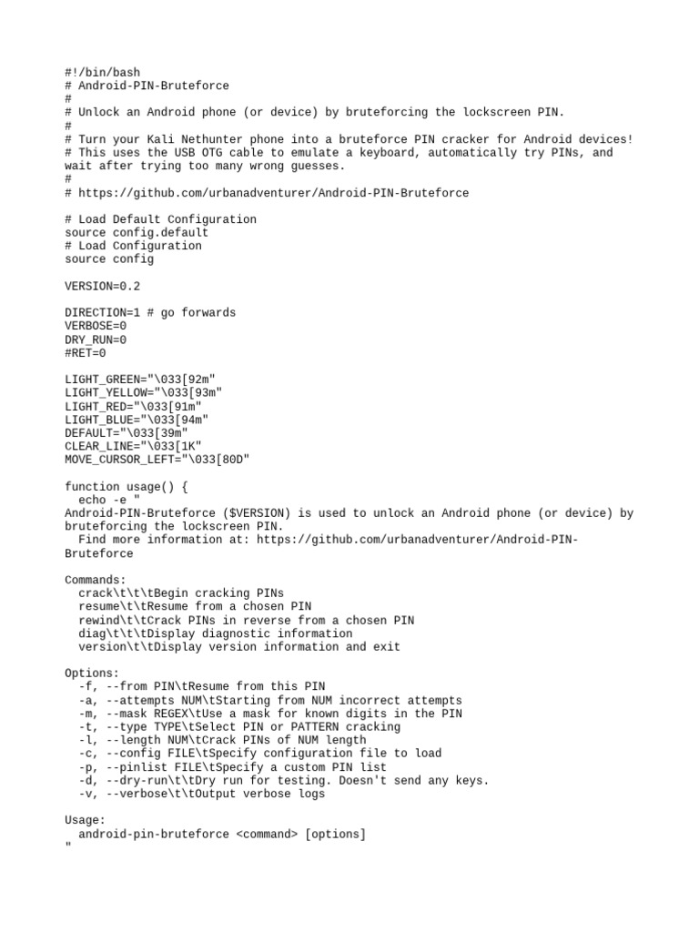 android-pin-bruteforce | PDF