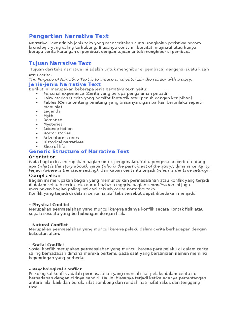 NARRATIVE TEXT | PDF