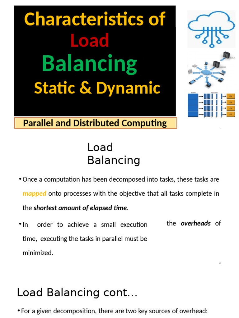 PDC 17 - Load Balancing, Static and Dynamic Load Balancing | PDF