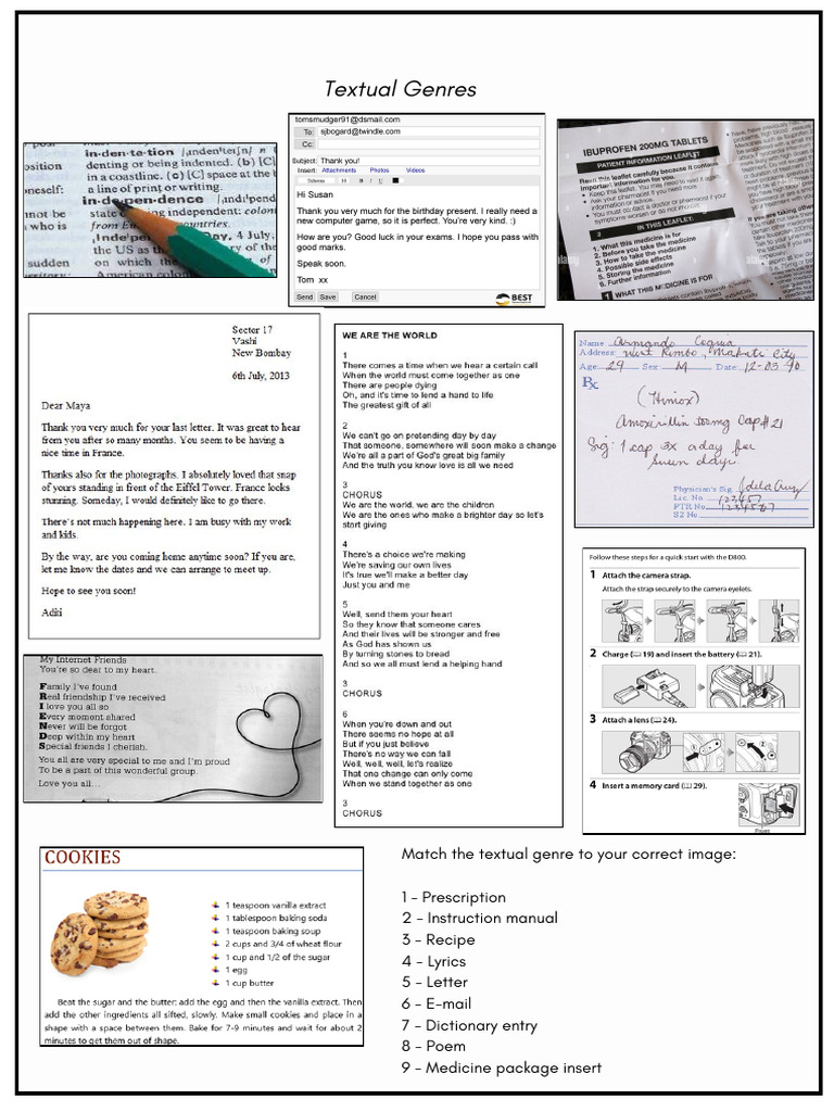 Textual genres exercise | PDF